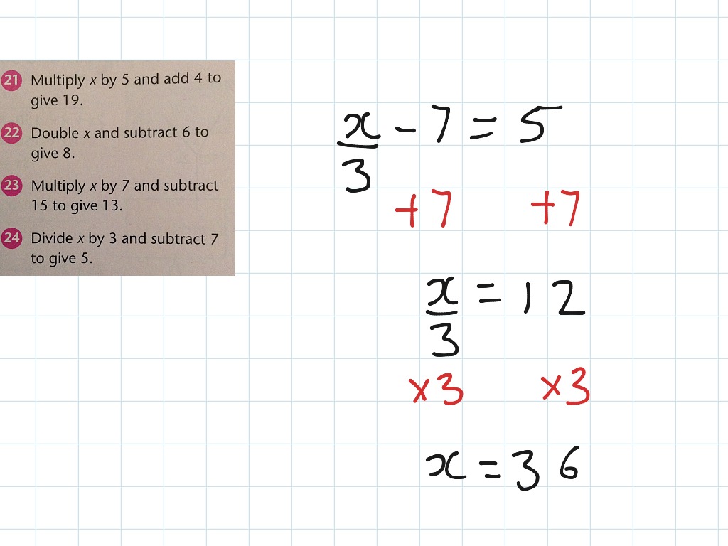 Missing number algebra 1 | Math | ShowMe