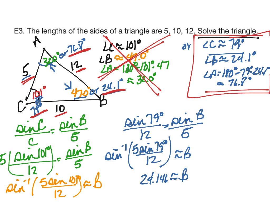 Trigonometry Law of Cosines | Math, Trigonometry, Trig Triangles ...