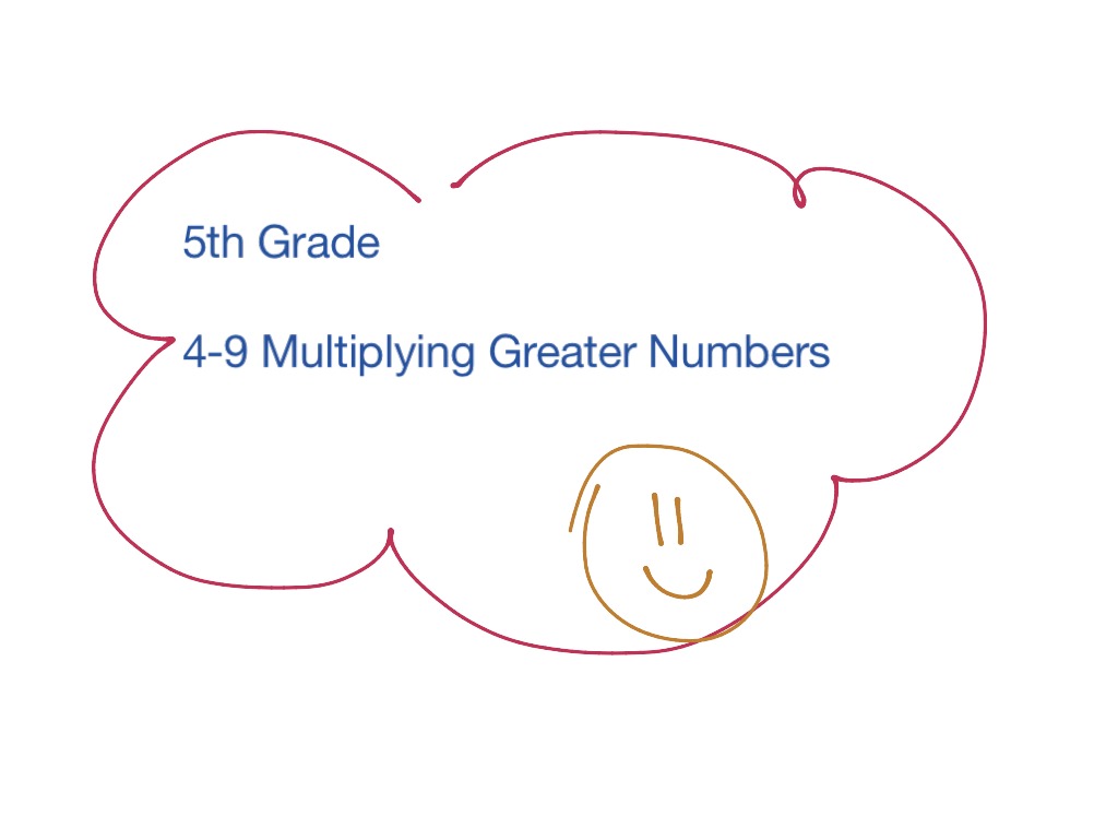 Multiplying Greater Numbers (5th Grade) | Math, 5th grade math | ShowMe